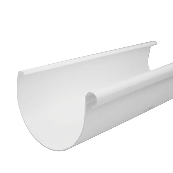 Half Round Gutter Pipe 200145 | Plumbing | Uni-PVC | Gutter Systems ...