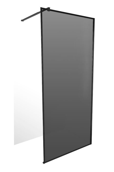 Shower Screen Pyrenees Black 215255 | MacNeil | Bathroomware | Aqua D ...